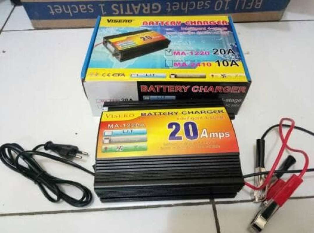 Promo Charger Accu/aki 12v 20a Usat Battery Charger Ma1220 Otomatis ...