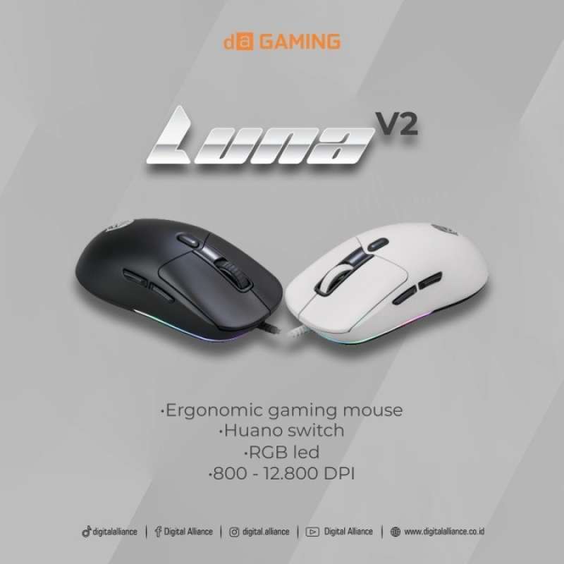 Promo 100% Produk Ori Mouse Da Luna V2 - Digital Alliance Mouse Gaming ...