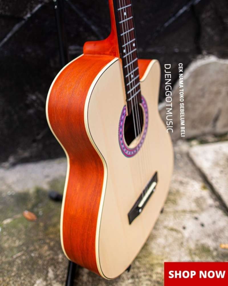 Promo Gitar Akustik Mandalika S-01 Natural Gratis Tas Dan Senar ...
