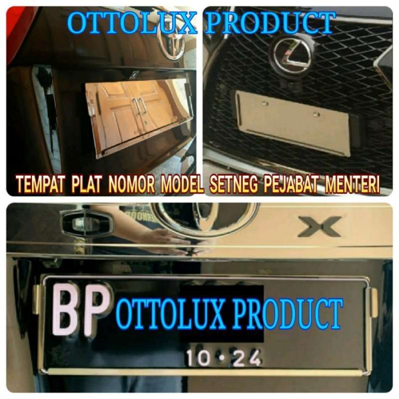 Promo Dudukan Plat Nomor Di Sisip Model Aparat, Setneg, Rfs. / Pejabat ...