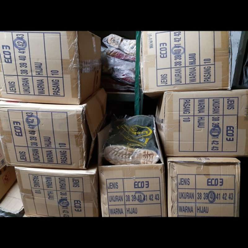 Promo Sepatu Boot Ap Terra Eco 3 / Safety Boots Eco3 Karet Hijau Diskon ...