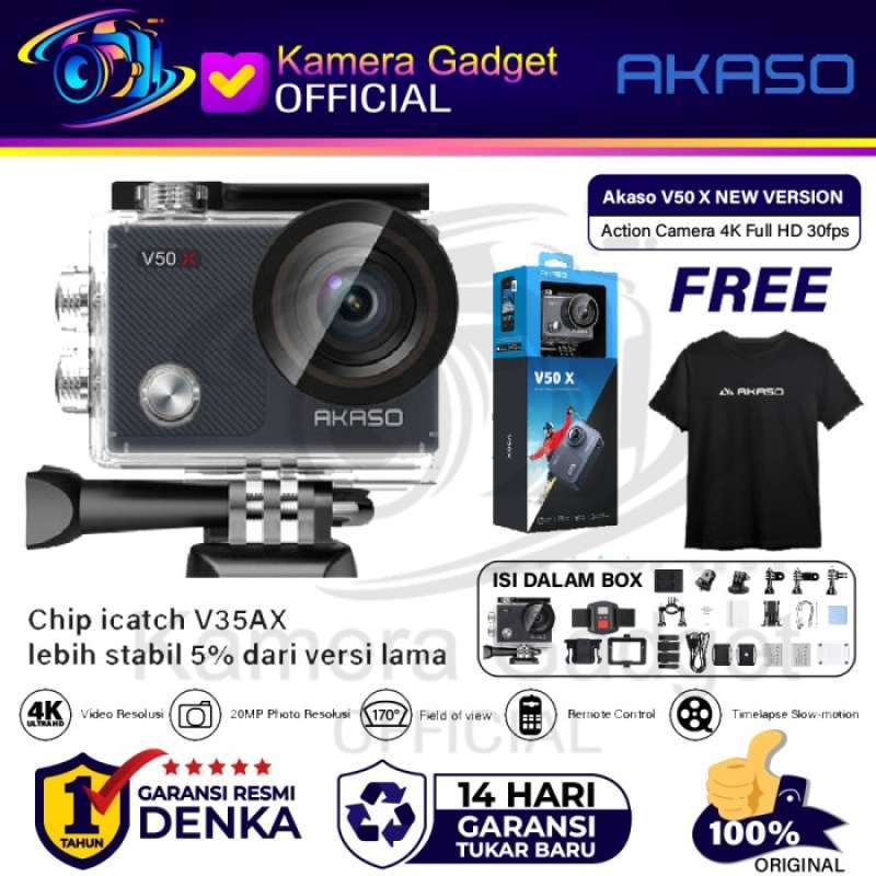 Jual Akaso V50 X 4k New Version 30fps Wifi Action Camera - V50x ...