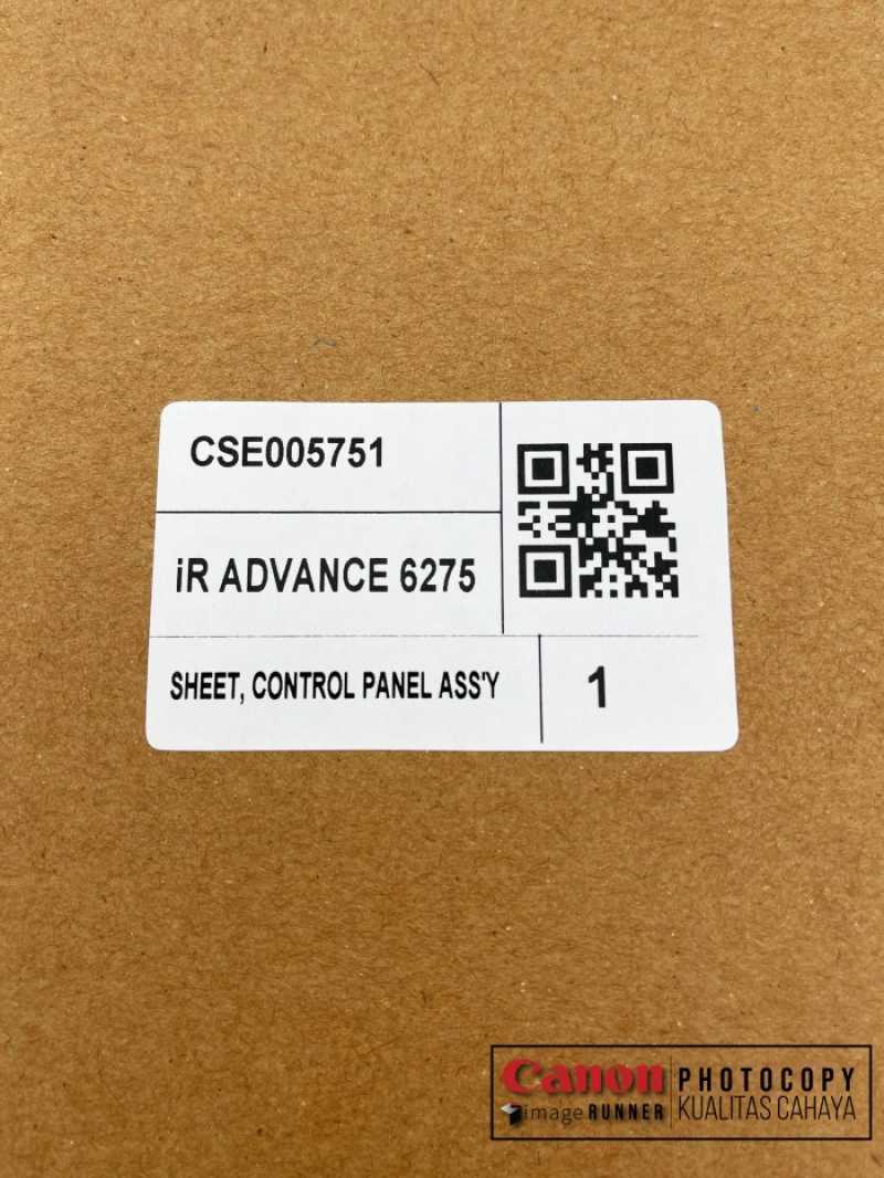 Promo Sheet Control Panel Assy Mesin Fotokopi Ira 6275 Import Diskon 23 ...