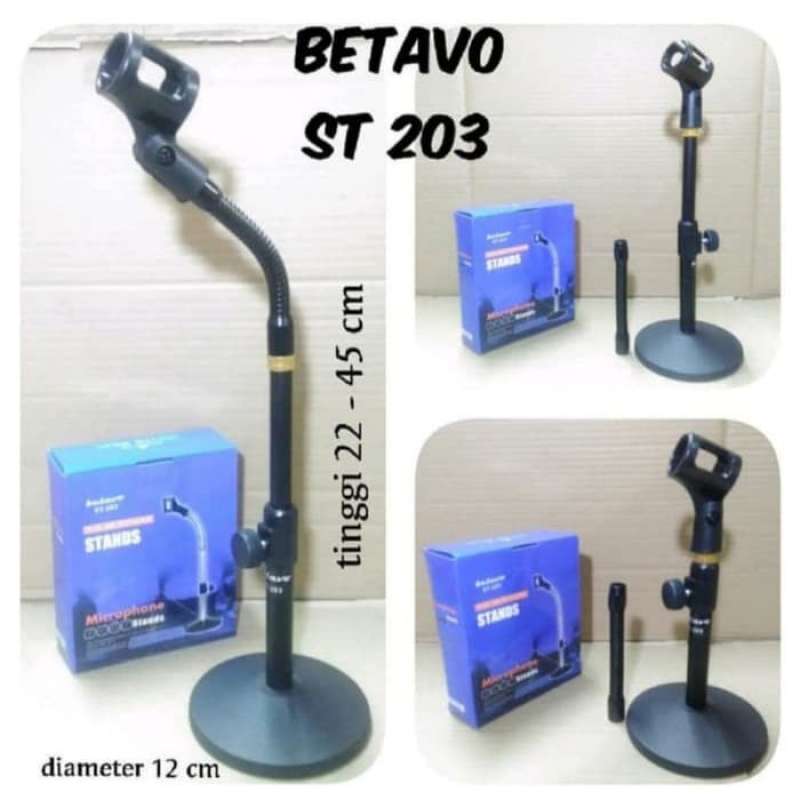 Promo Stand Mic Meja Betavo St 203 Table Stand Ding Tripod Diskon 23% Di Seller Melodiya Store ...