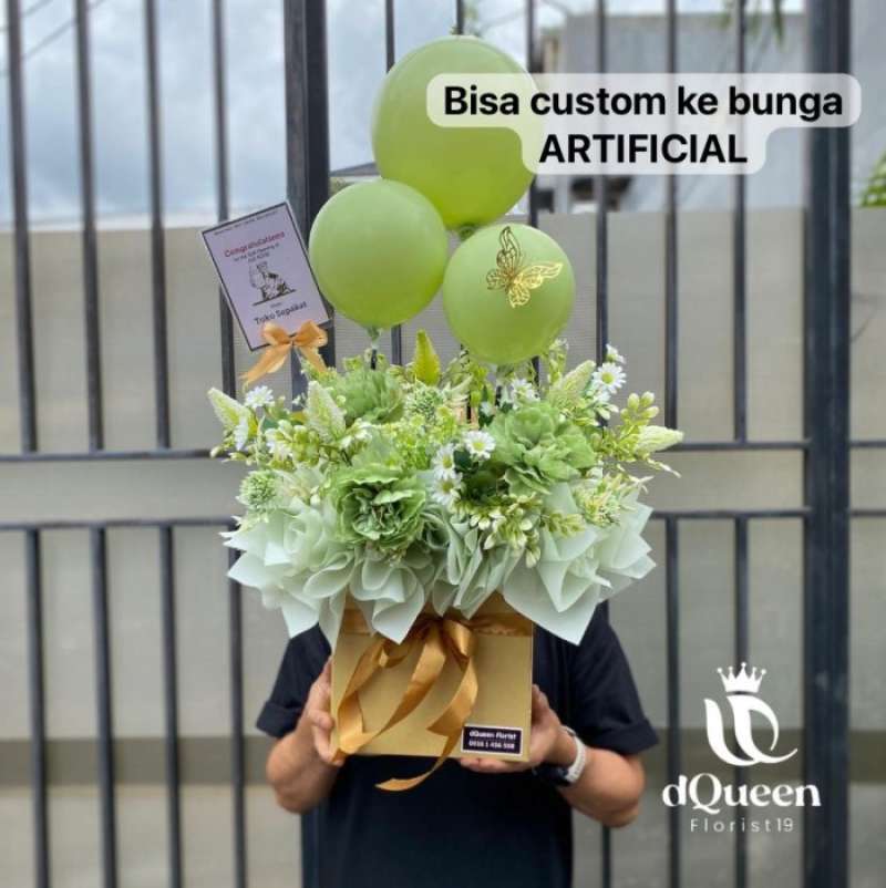 Promo Dqueen Flst - Bunga Box Fresh Flowers Special Ucapan Istimewa ...