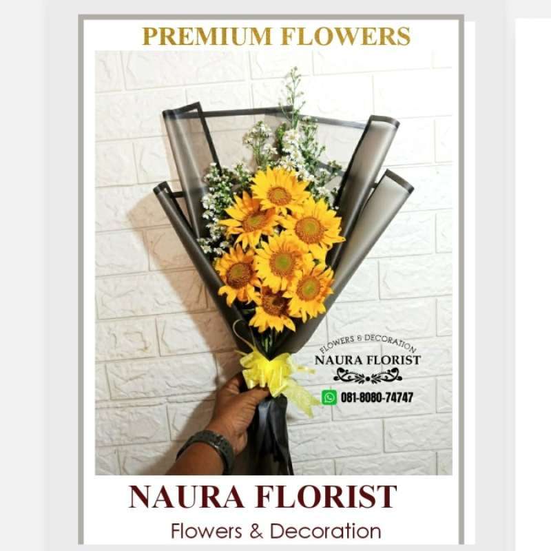 Promo Buket Bunga Matahari/bucket Matahari/hand Bouquet/bunga Matahari ...