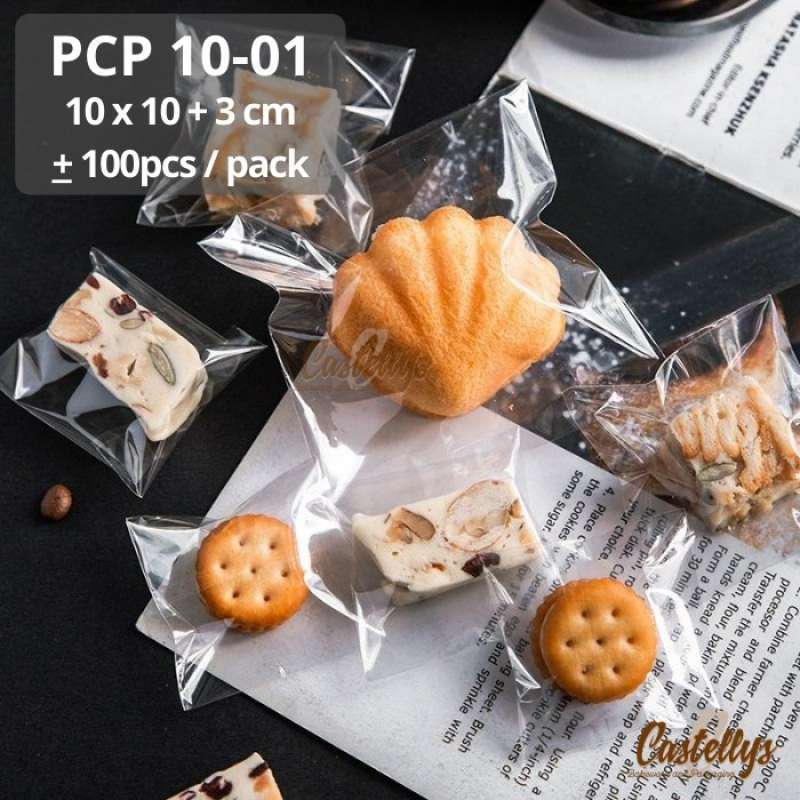Promo Plastik Cookies Perekat Pcp 10-01 Polos Bening Roti Kue Nastar ...