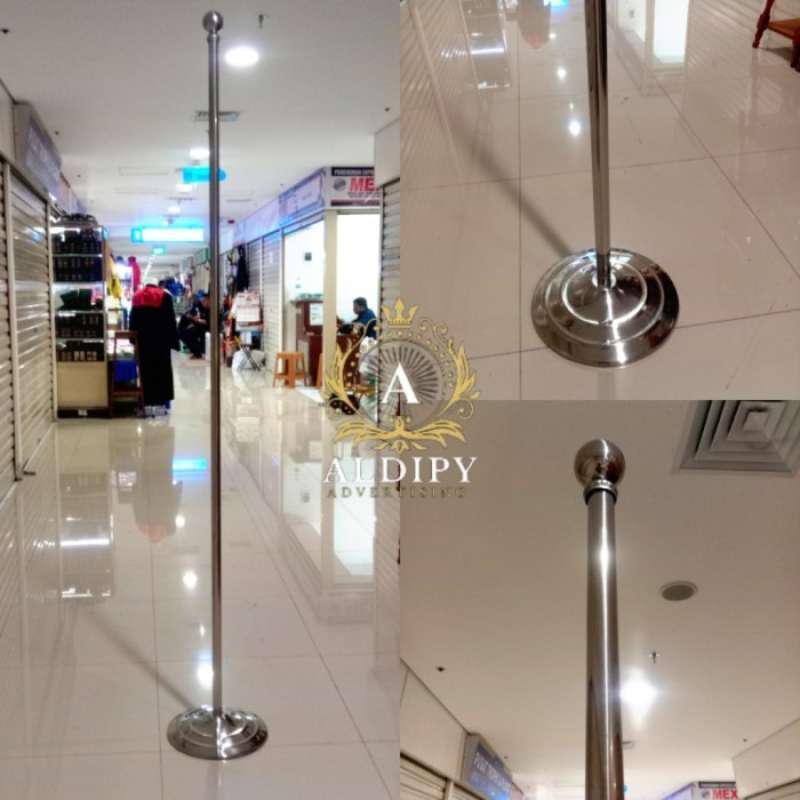 Promo Tiang Bendera Pataka Ruangan Stenlis Ukuran 2 Meter Diskon 23% Di ...