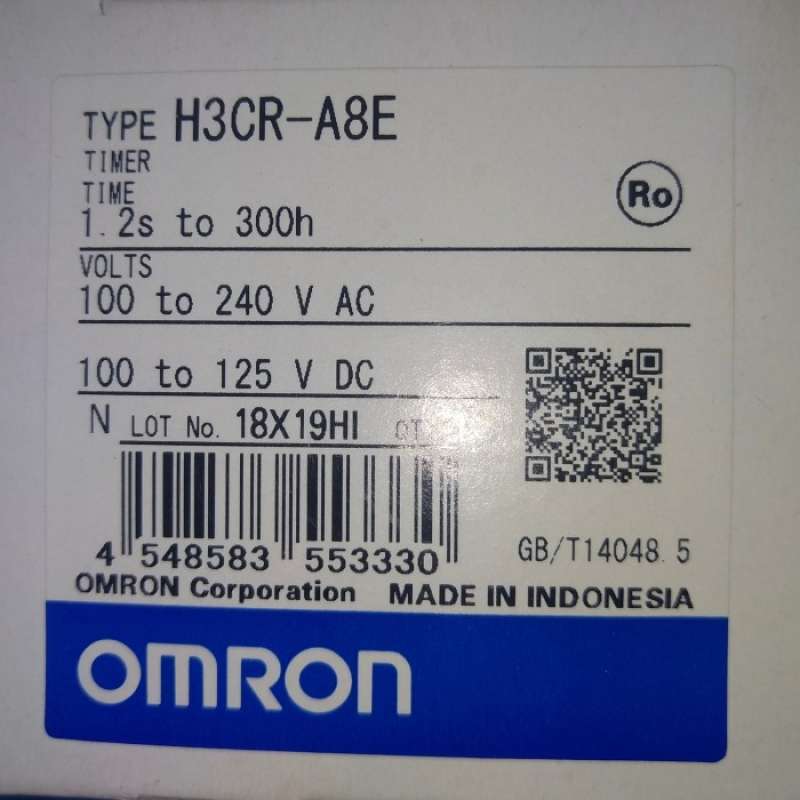 Jual Timer Omron H3cr-a8e Oryginal + Socket Di Seller Shin Store ...