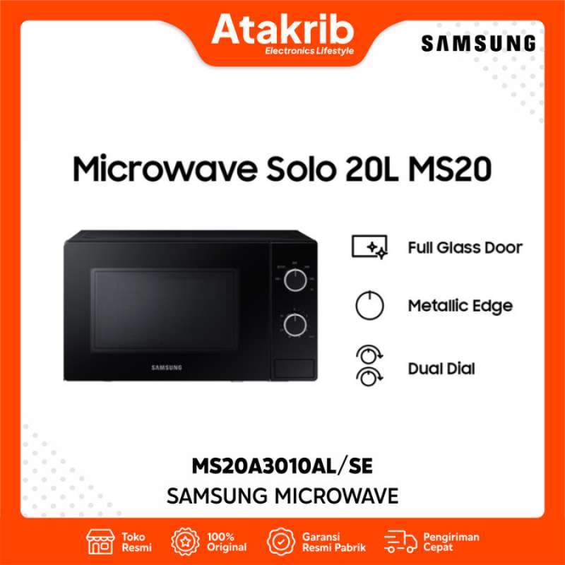 Jual Samsung Microwave Ms20a3010al/se Solo Ms20a Dengan Full Glass Door ...