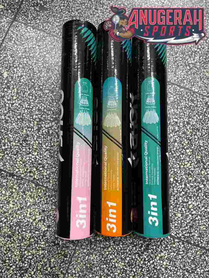 Jual Shuttlecock / Kok Bulutangkis Badminton Shou 3in1 Original Di ...