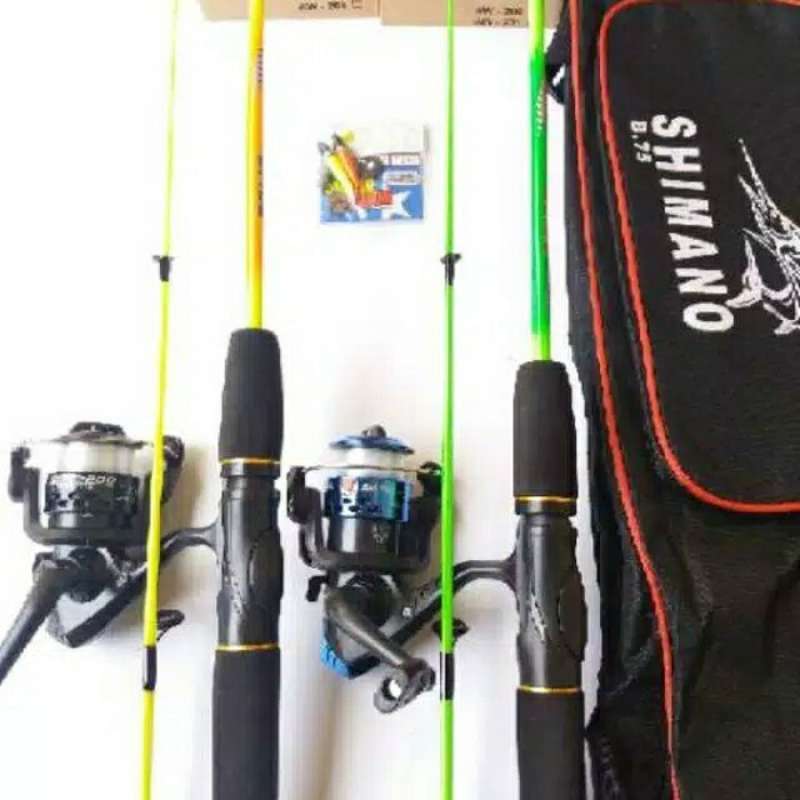 Jual 2 Set Alat Pancing Lengkap Dengan Joran 150 Kekuatan 10lbs Di ...