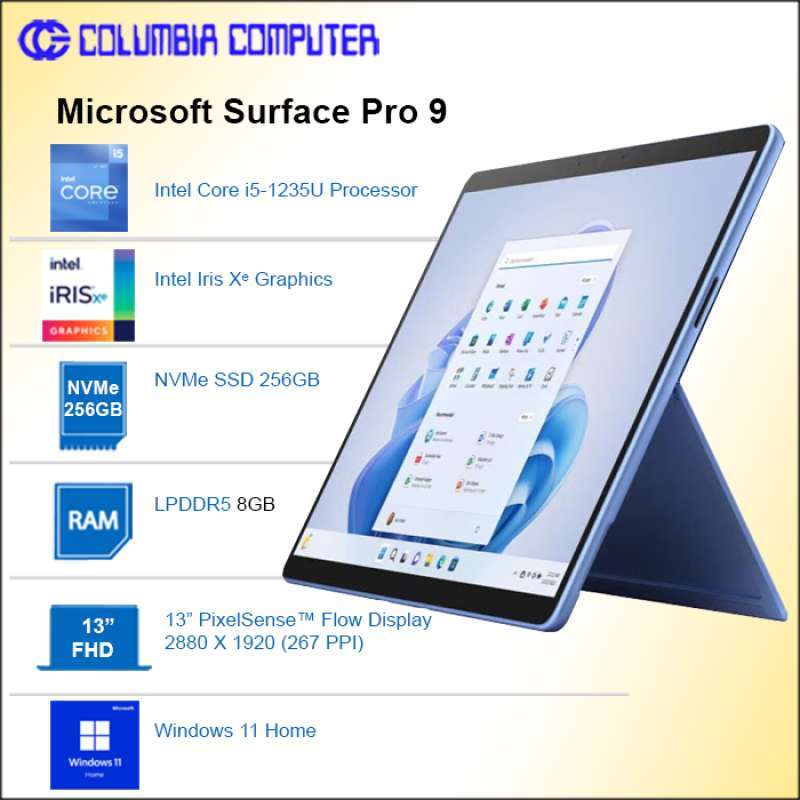 Jual Microsoft Surface Pro 9 Intel Core I5-1235u 8gb 256gb Win 11 ...