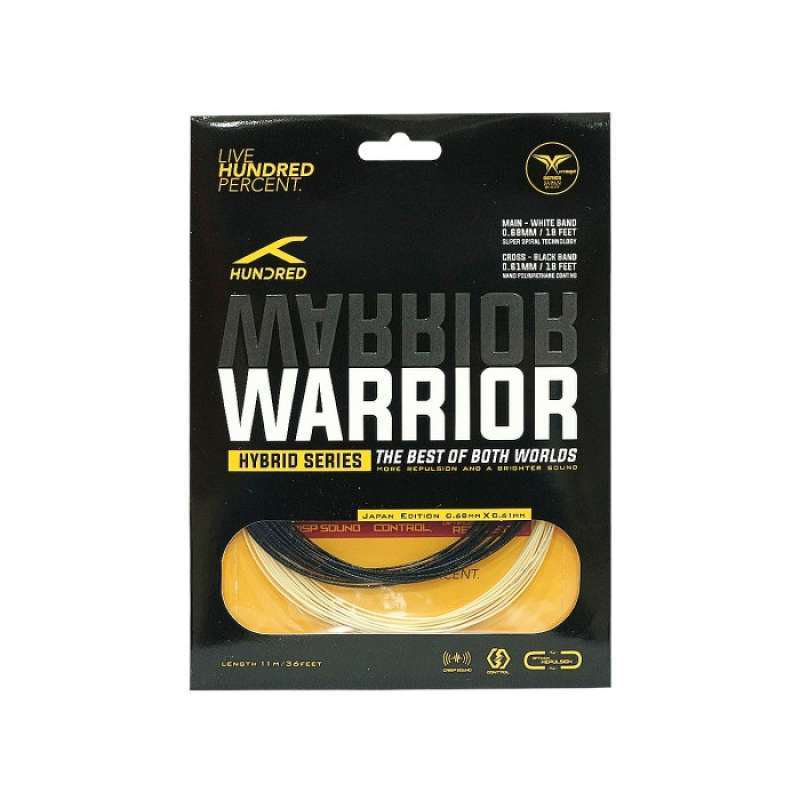 Jual String Badminton Hundred Hybird Warior Hbaa-3m069 - Red/grey Di ...