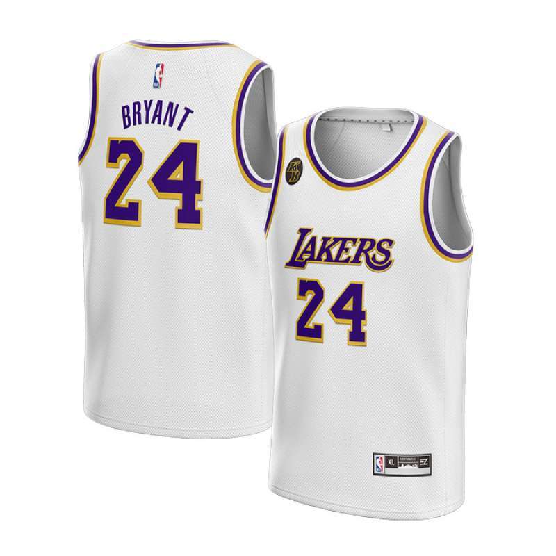 Jual Jersey Kobe Bryant La Lakers #24 Putih White Home Kaos Basket Baju ...