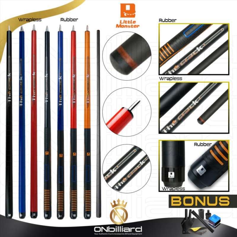 Jual Little Monster The Crack Cue Stick Break Carbon Billiard Stik ...