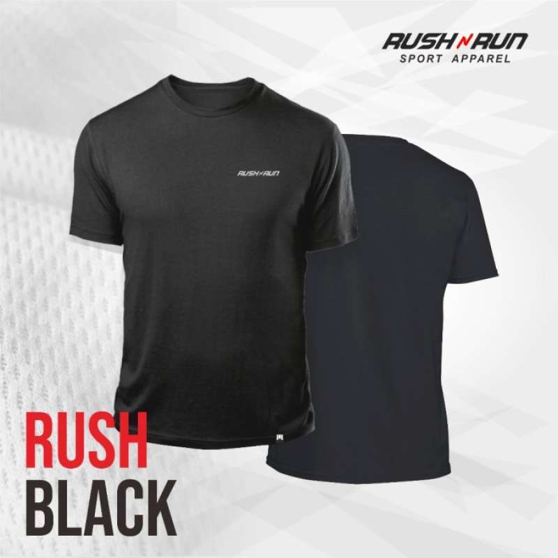 Jual Rush N Run Baju Olahraga Lari Running Pria Bahan Dry Fit Fitness ...