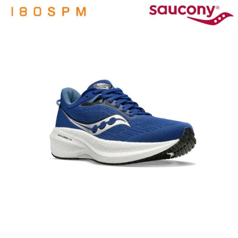 Jual Road Running Shoes Saucony Triumph 21 Men - 42 Indigo/black Di ...