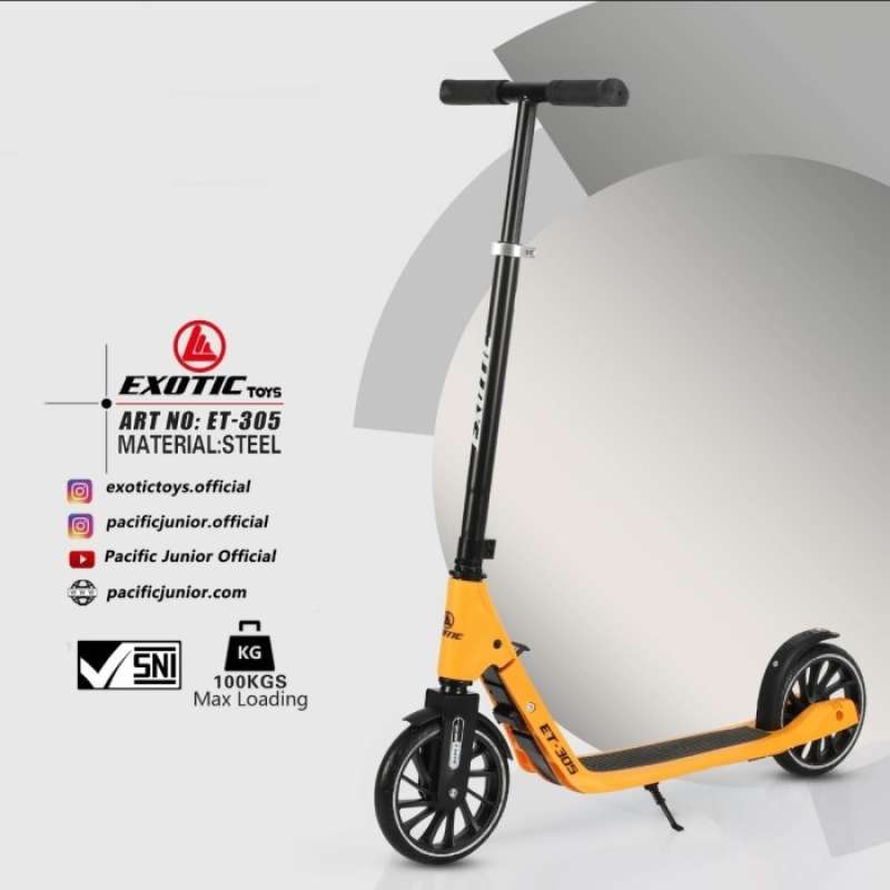 Jual Scooter Skuter Otoped Anak Roda Dua Exotic Et Hb 305 Bisa Dewasa ...