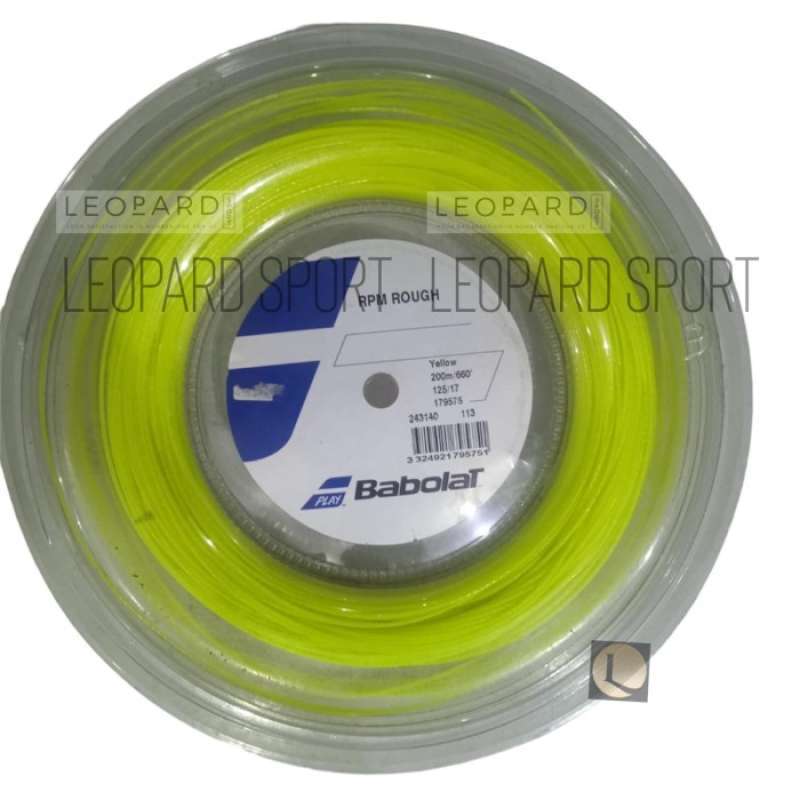 Jual Senar Tenis Babolat Rpm Rough 17l / 1,25 No Pack 12m / Tennis ...