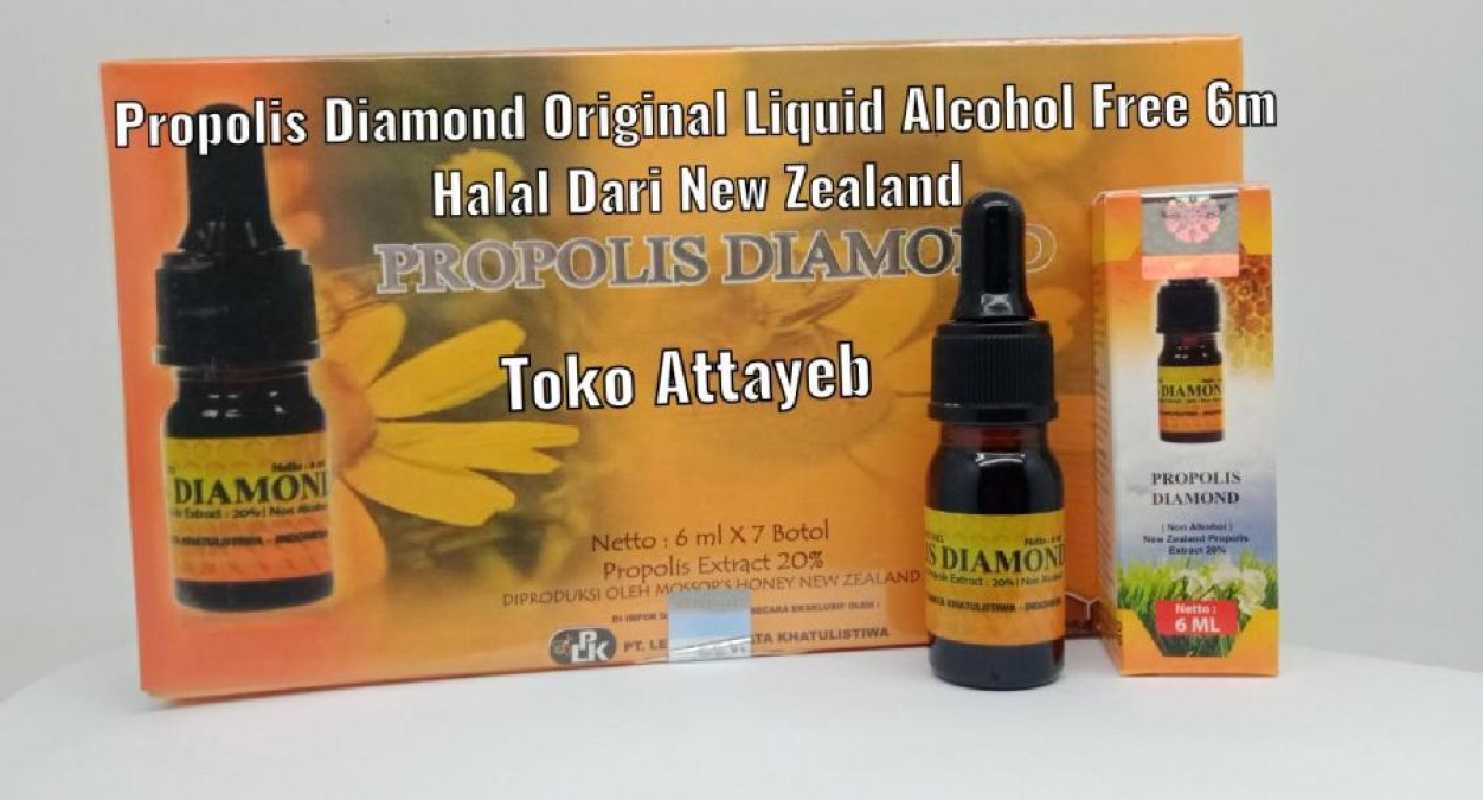 Jual Propolis Diamond Premium Original Liquid Kental 6m Halal New ...