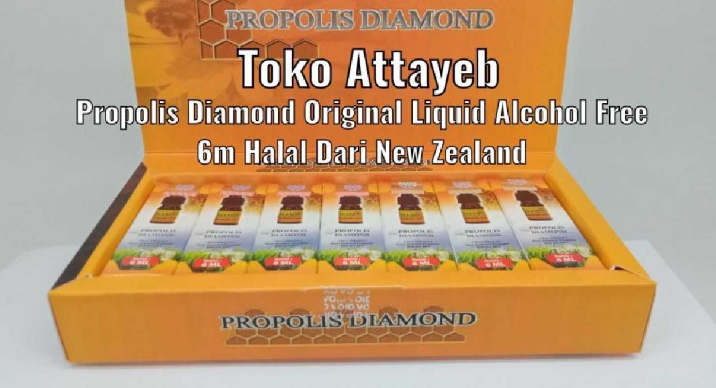 Jual Propolis Diamond Premium Original Liquid Kental 6m Halal New ...