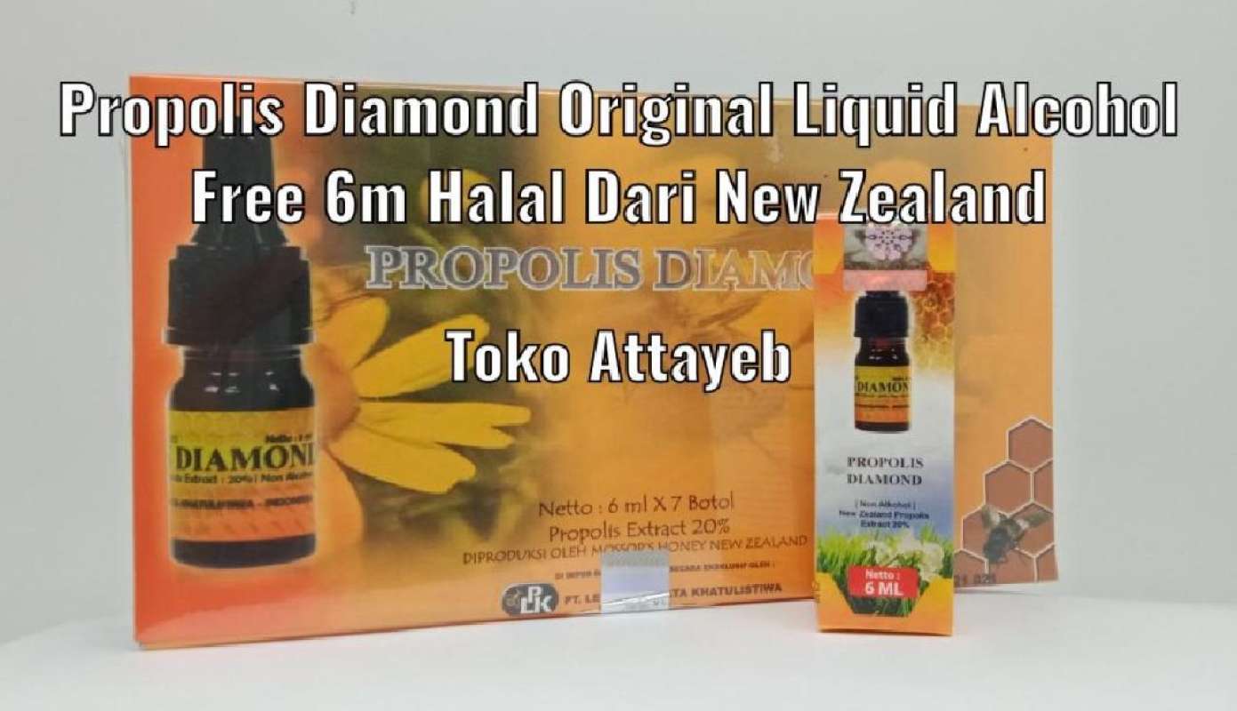 Jual Propolis Diamond Premium Original Liquid Kental 6m Halal New ...