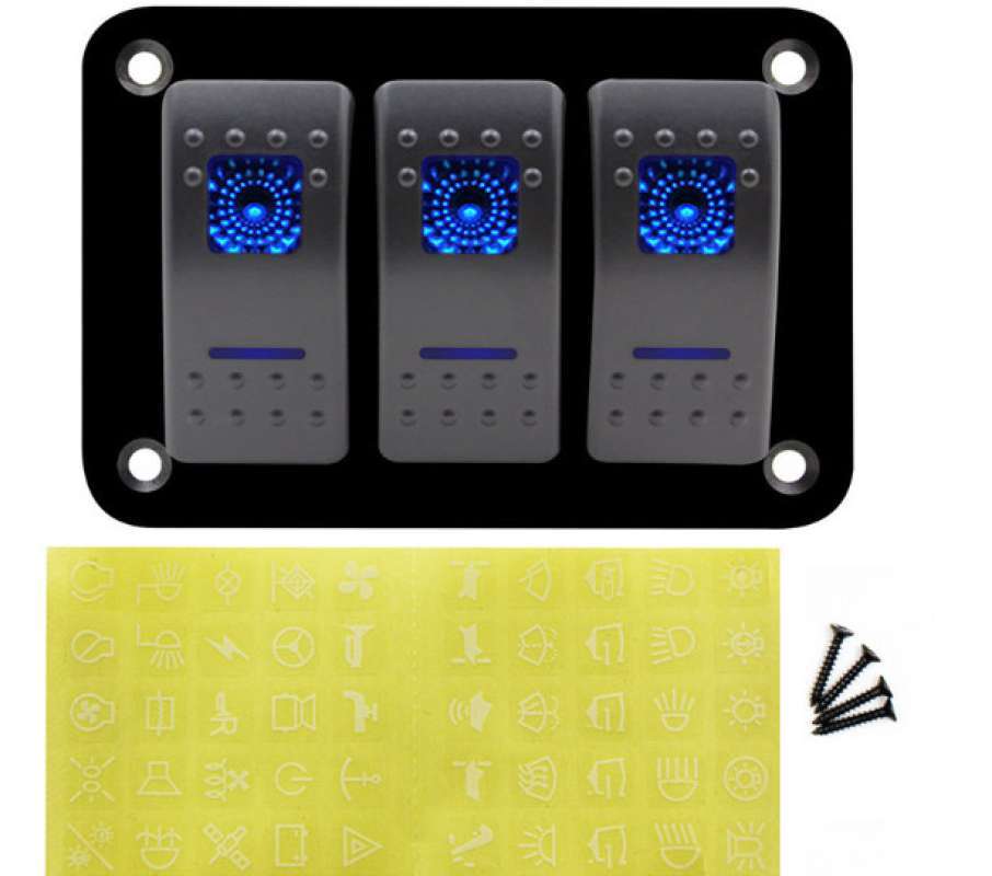 Jual Saklar Offroad 3 Gang Switch Panel Arb Models - Merah Di Seller ...