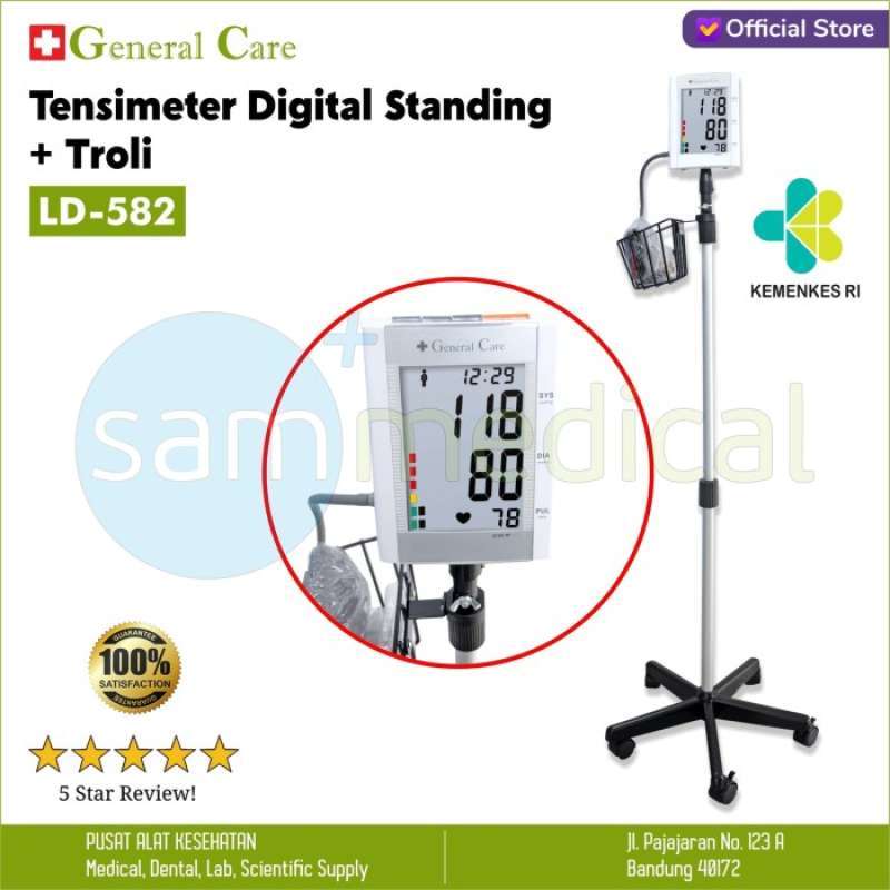Promo General Care Tensimeter Digital Standing Plus Troli Ld-582 Diskon 23% Di Seller Leomord ...