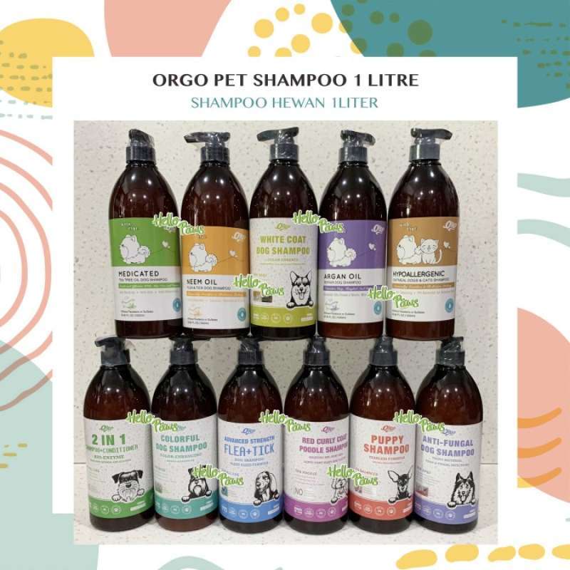 Promo Orgo Pet Shampoo / Dog Shampoo 1000ml - Shampoo Mandi Anjing 1 ...