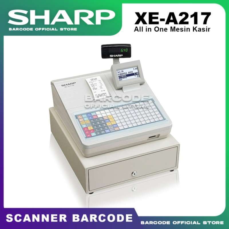 Promo Sale Cash Register Sharp Xe-a217w - Mesin Kasir Sharp 217 - Xe-a217 W Resto - Sharp Xa217 ...