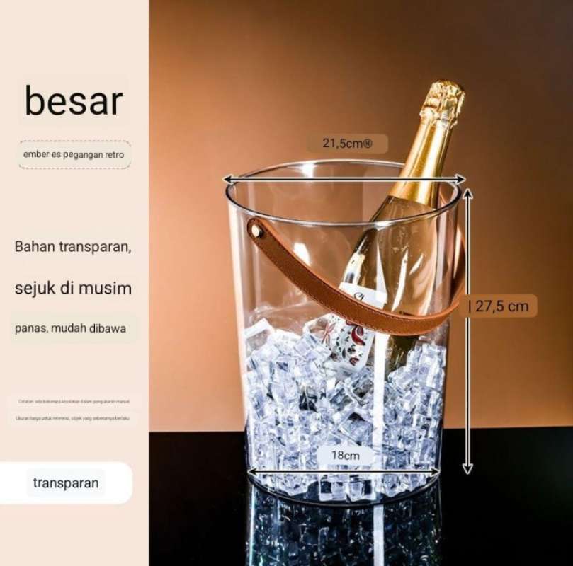 Jual Keranjang Es Transparan - Ice Bucket Es Minuman Bucket Buah ...