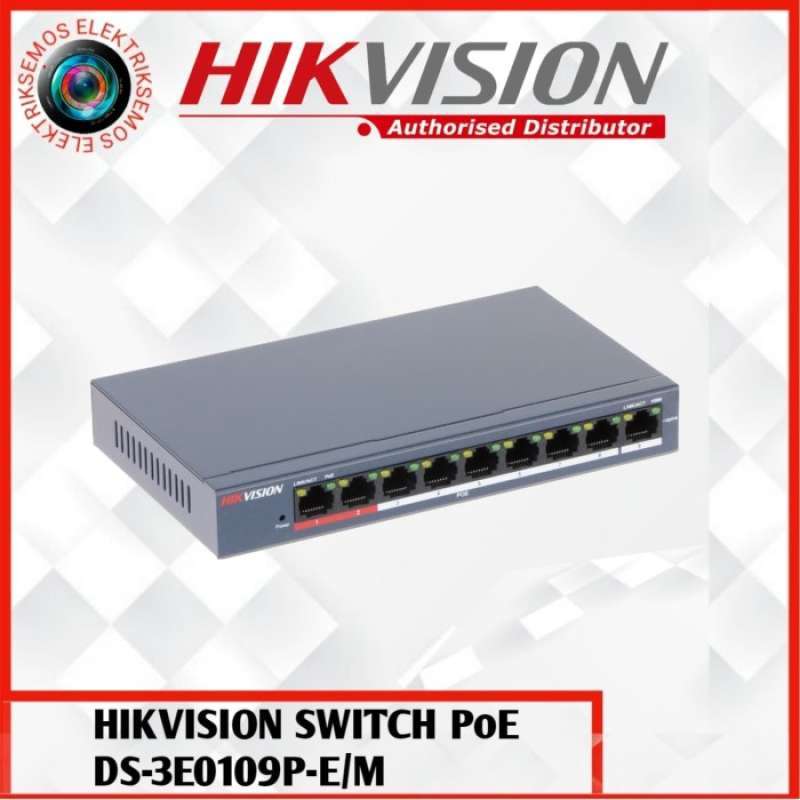 Promo Switch Poe Hikvision Ds-3e0109p-e/m 10/100mbps Diskon 23% Di ...