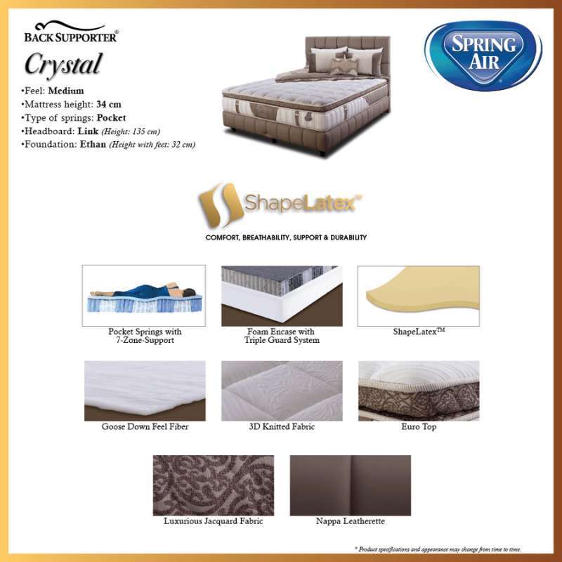 Promo Spring Air Crystal Mattress - Kasur Diskon 48% Di Seller Spring ...