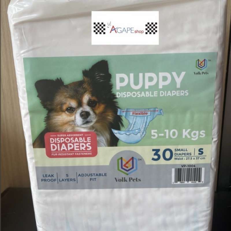 Jual Volk Pets Puppy Disposable Diaper S Isi 30/popok Anjing/pampers ...