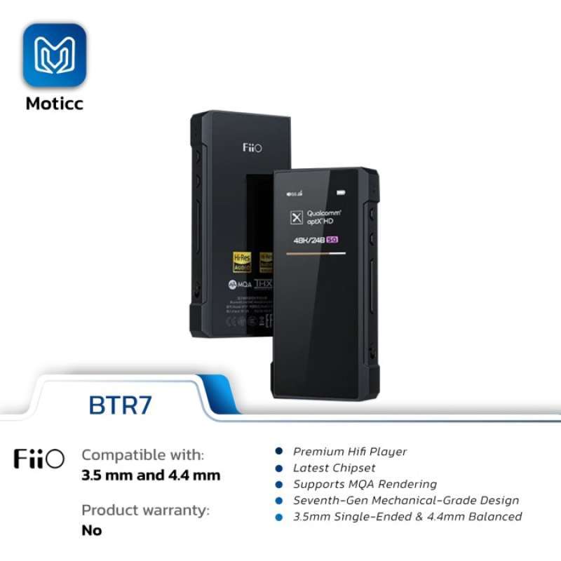 Promo Fiio Btr7 / Btr 7 Portable Bluetooth Dac Amplifier Thx Mqa New Btr5 Diskon 23% Di Seller ...
