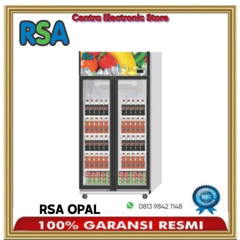 Promo Rsa Opal Showcase 2 Pintu Display Cooler 575 Liter Garansi Resmi Diskon 23% Di Seller ...