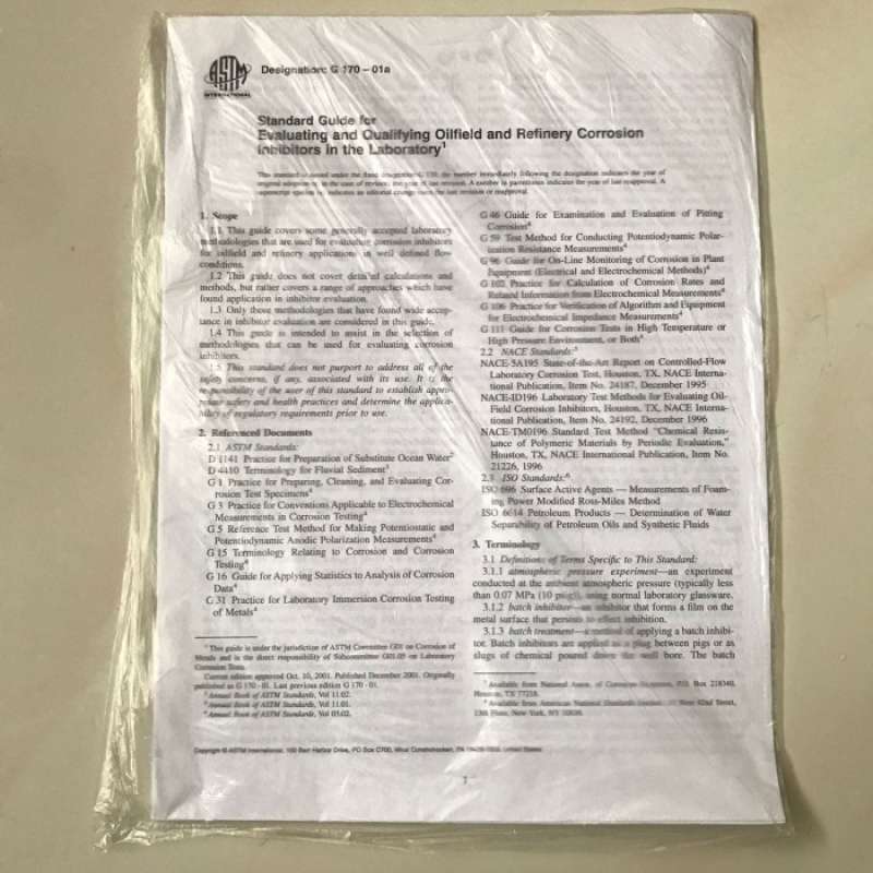 Promo Astm G170 - 01a Evaluating And Qualifying Oilfield Refinery ...
