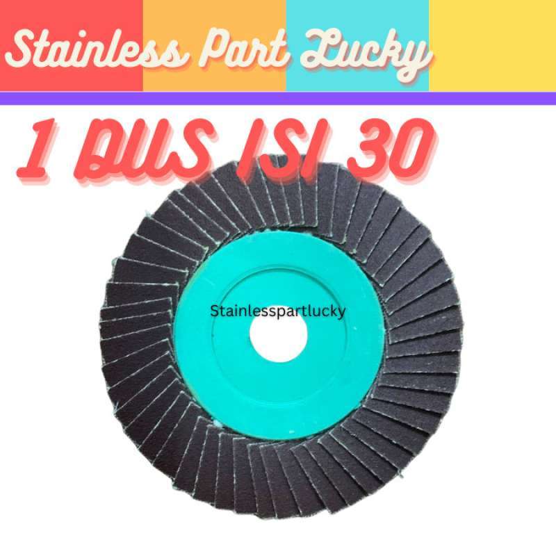 Jual Amplas Susun Flexible Grit 80 120 320 Khusus Stainless-flap Disc 1 ...