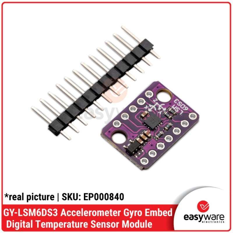 Jual Gy-lsm6ds3 Accelerometer Gyro Embedded Digital Temperature Sensor Modu Di Seller Raindrop ...