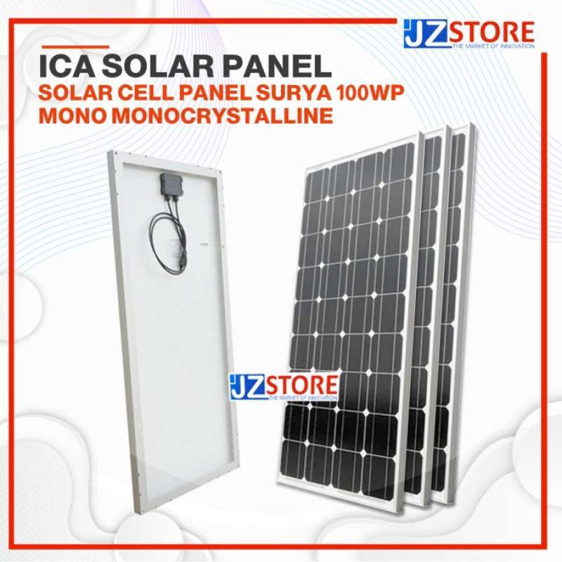 Jual Ica Solar Panel Solar Cell Panel Surya 100wp Mono Monocrystalline Di Seller Aghanim ...