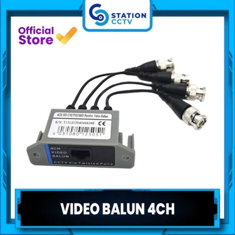 Jual Video Balun Cctv 4 Ways / 4 Ch Passive Video Balun Di Seller ...