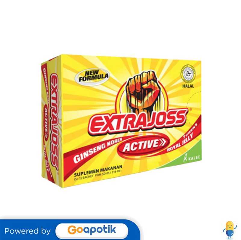 Jual Extra Joss Active 4 Gram Box 12 Sachet Di Seller Apotek Rassyifa Farma Batu - Giripurno ...