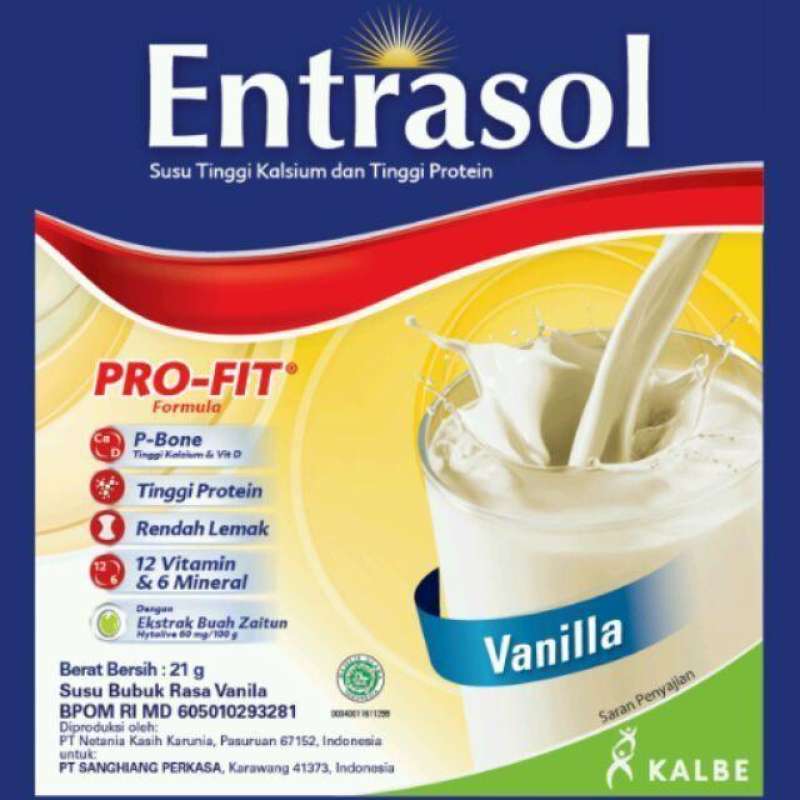 Jual Entrasol Vanila / Coklat 10s X 20gr (kemasan Renceng/renteng) Di ...