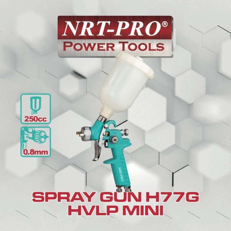 Jual Nrt Pro H77g Spray Gun Hvlp Mini 0.8mm Tabung Atas 400cc Di Seller ...