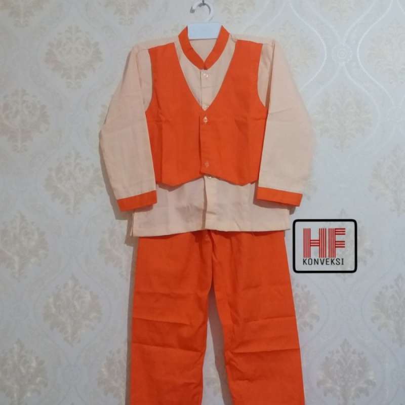 Jual Seragam Muslim Anak Tk Paud Model Rompi Oren Di Seller Aghanim ...