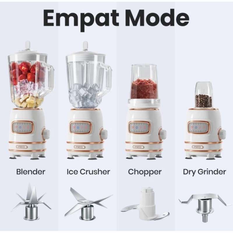 Jual Mecoo Most Aesthetic 4in1 Ice Crusher Blender 300 Low Watt Bpa ...