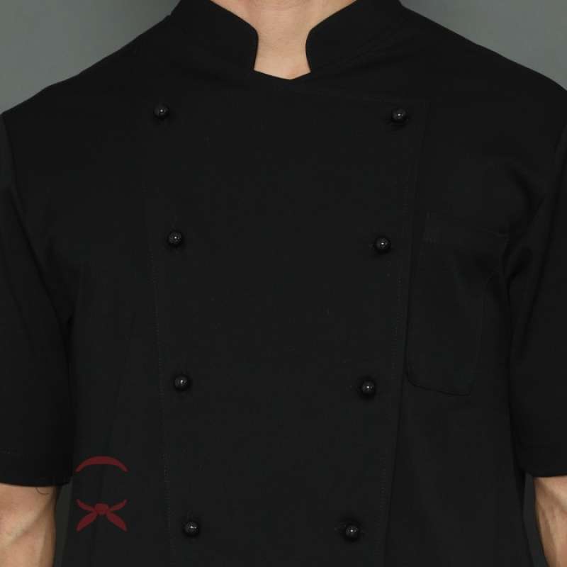Jual Chef Series Classic Series Tangan Pendek Baju Koki - Hitam Di ...