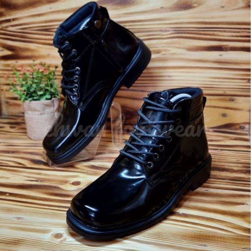 Promo Mivsso Sepatu Pdh Pria Kantor Kerja Tni Scurity Model Tali Mati ...