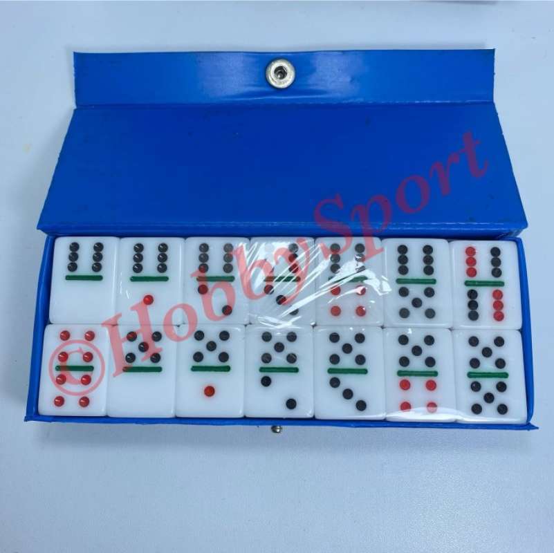 Promo Domino Batu Akrilik Warna + Tas Gaple Set Balok Tipis Dam Mahjong ...